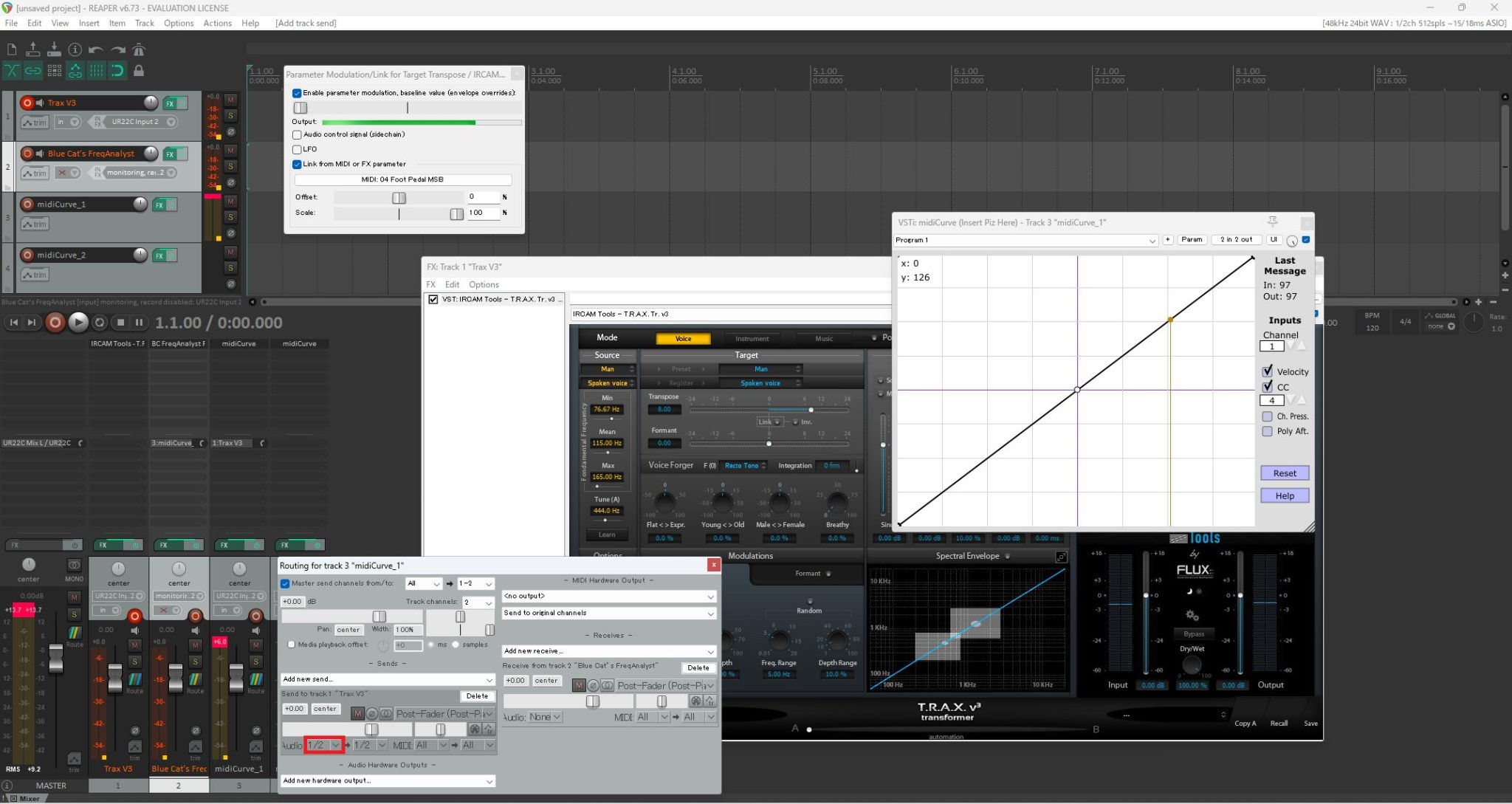 【バ美肉/ボイスチェンジャー】可変ピッチのやり方(REAPER / Trax V3 / Blue Cat’s FreqAnalyst ...